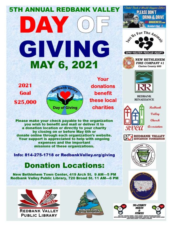 Donations & Giving || New Bethlehem Pennsylvania