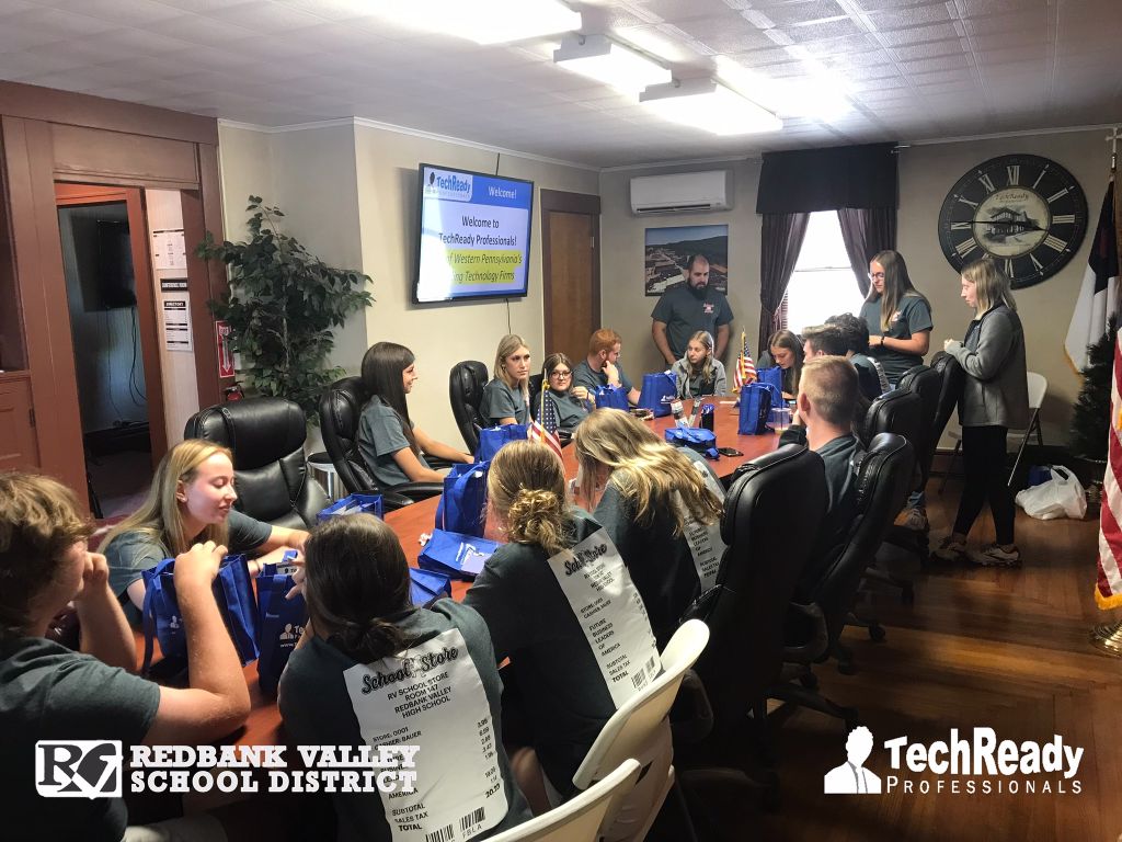 RV High School FBLA visits businesses 2023 || New Bethlehem PA