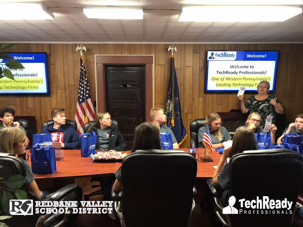 RV High School FBLA visits businesses 2023 || New Bethlehem PA